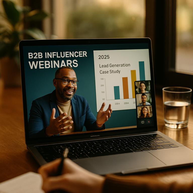 B2B Influencer Webinars Lead Generation Case Study 2025