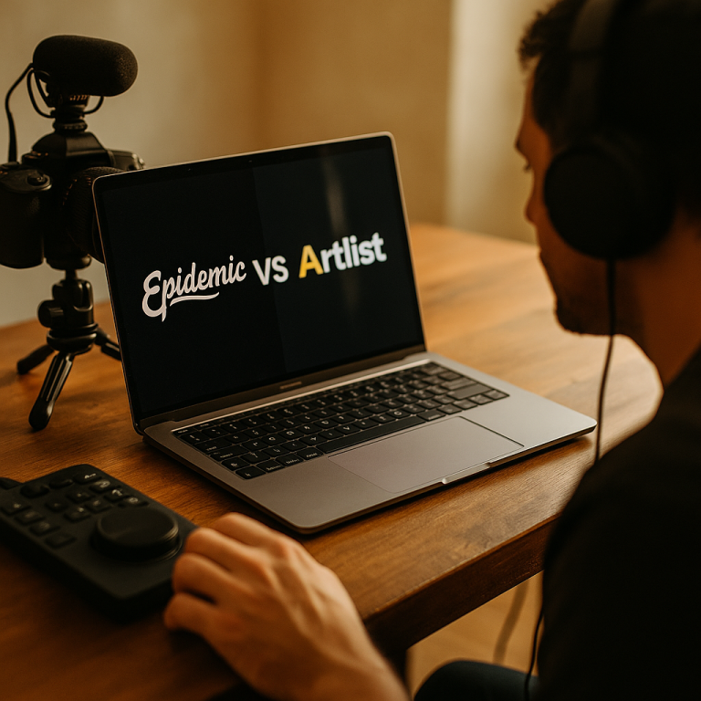 Best Music Licensing for YouTube 2025 | Epidemic vs Artlist