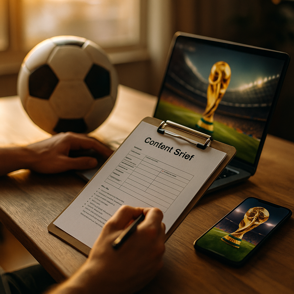 World Cup Creator Brief Template for Reactive Content - Influencers Time