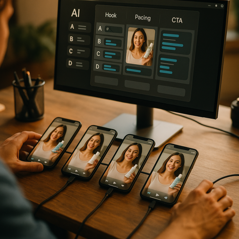 AI UGC Pipeline: Hook, CTA & Pacing Variant Testing